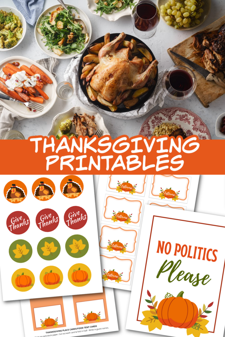 Printable Thanksgiving Planner – Digital Download - OhMy-Creative Shop