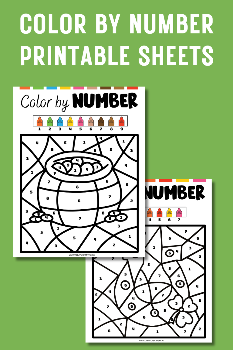St. Patrick's Day Color by Number Worksheets - OhMy-Creative Shop