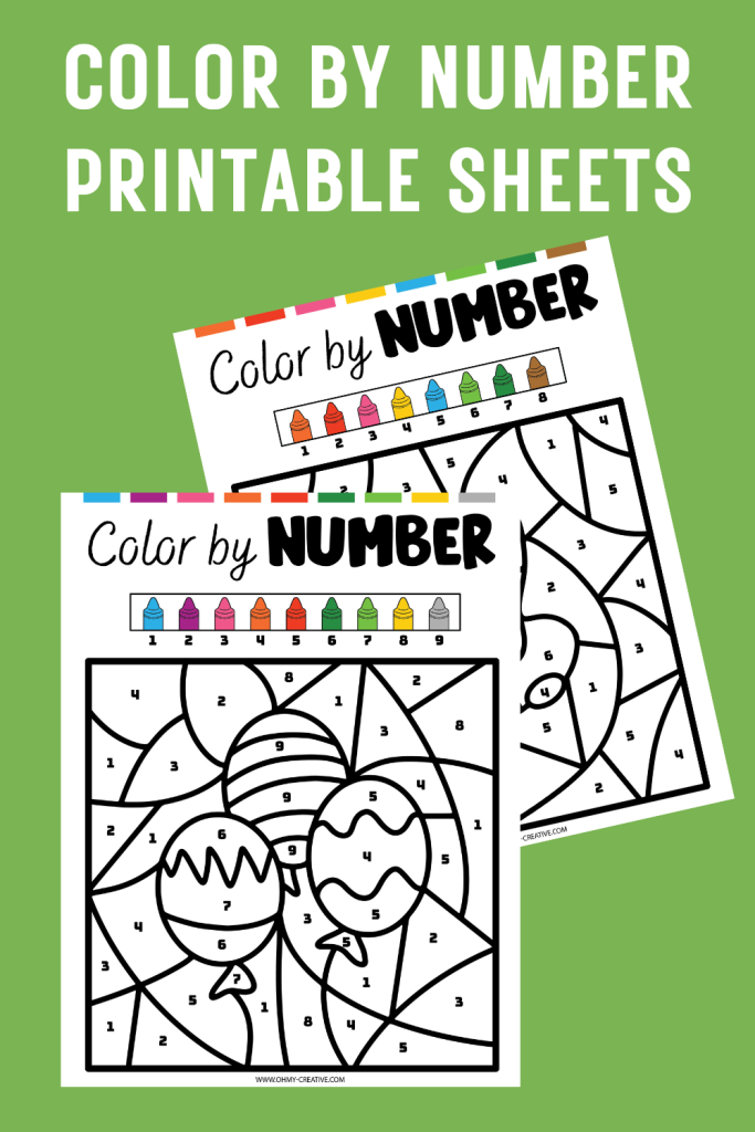 St. Patrick's Day Color by Number Worksheets - OhMy-Creative Shop
