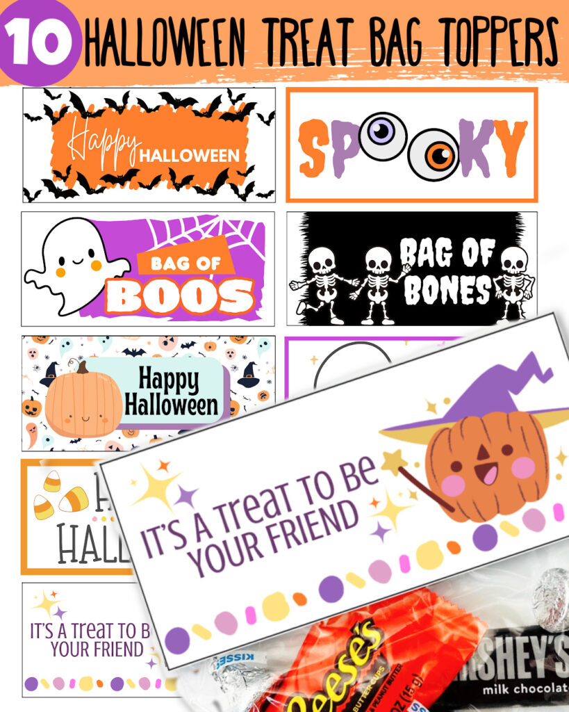 Halloween Treat Bag Topper Bundle {12 Designs} - OhMy-Creative Shop
